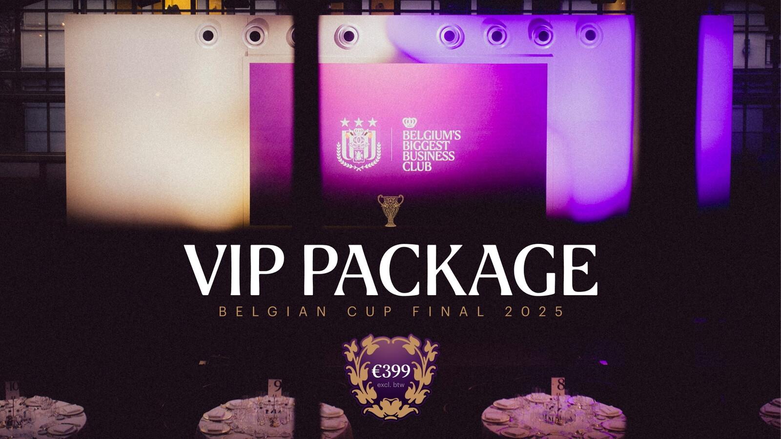 VIP-package Belgian Cup | RSC Anderlecht